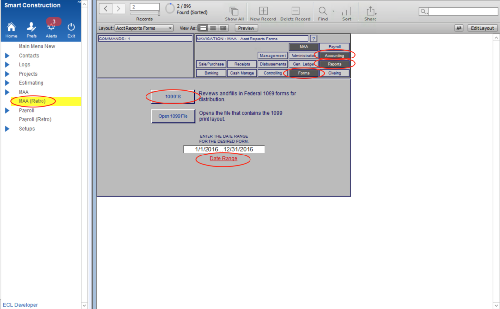 1099 Reporting - ECL Help Desk