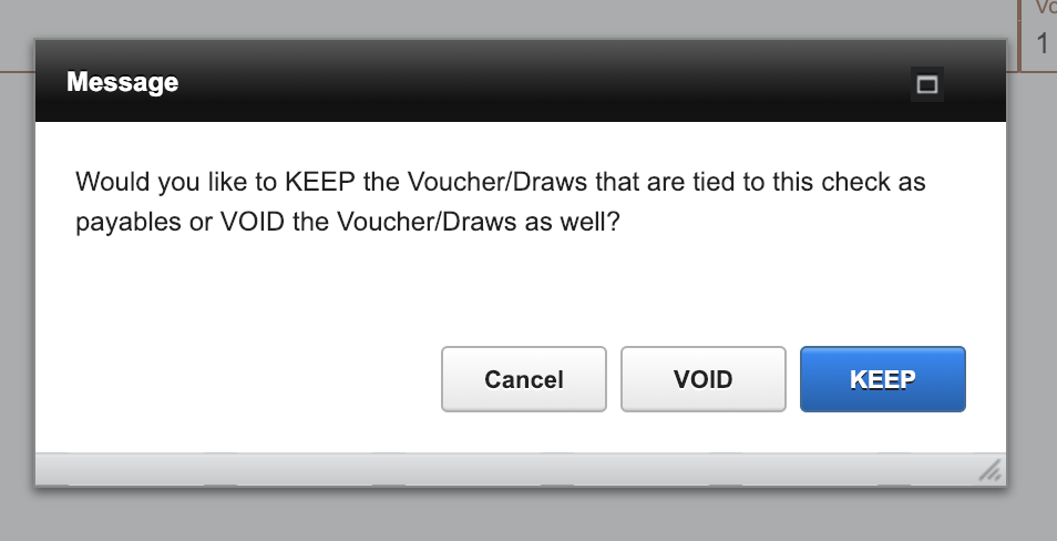 Void a Disbursement - ECL Help Desk